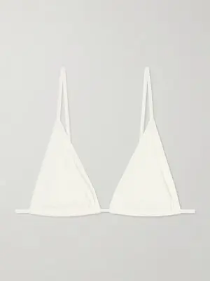 RIVAGE Jamie Triangle Bikini Top - White