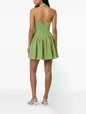 NICHOLAS Amalie Halter-neck Mini Dress