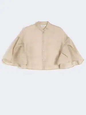 Max Mara Silk Organza Cape