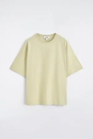 Cos Relaxed Garment-washed Cotton T-shirt - Green