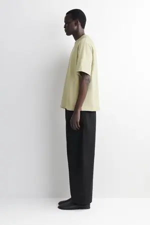 Cos Relaxed Garment-washed Cotton T-shirt - Green