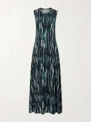 Proenza Schouler White Label Jordyn Printed Jersey Midi Dress - Multi