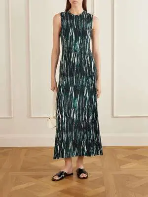 Proenza Schouler White Label Jordyn Printed Jersey Midi Dress - Multi