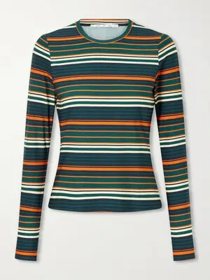 Proenza Schouler White Label Mae" Striped Long Sleeve T-shirt