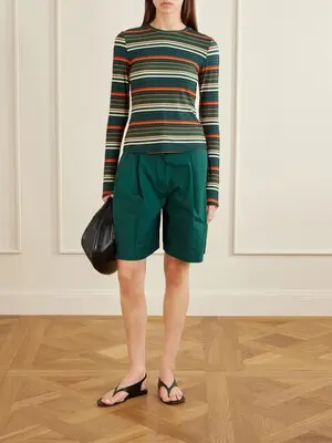 Proenza Schouler White Label Mae" Striped Long Sleeve T-shirt