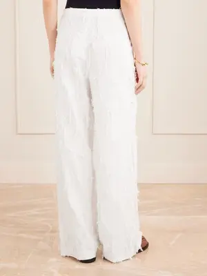 Proenza Schouler White Label Shilo Jacquard-knit Cotton-blend Straight-leg Pants - Neutrals