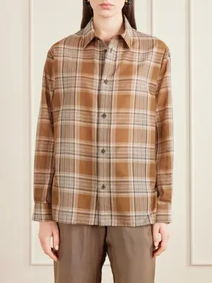 Matteau Checked Cotton-voile Shirt