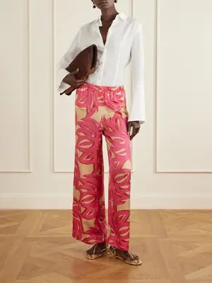 Themis Z Ismene Wide-leg Silk-blend Pants