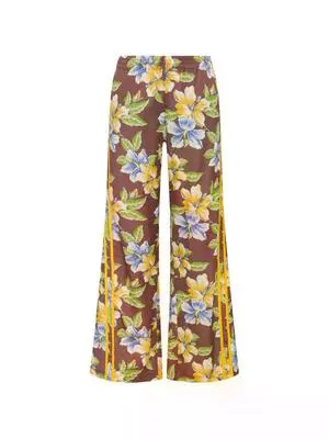 The Upside Isla Juliet Floral Track Pants - Brown