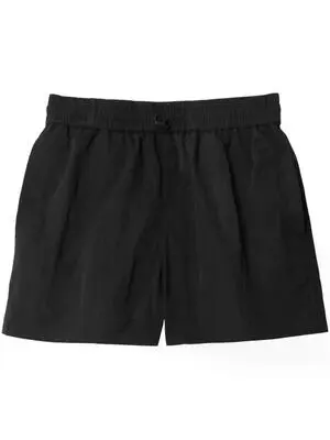 Burberry Logo Appliqué Shorts - Black