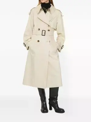 Burberry Long Gabardine Fitzrovia Trench Coat - Neutrals