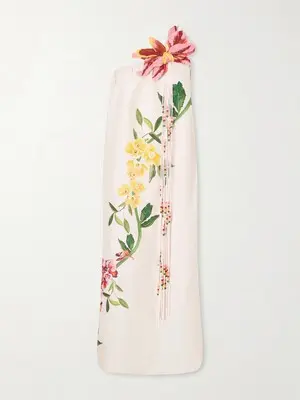 Farm Rio Garden Terrace Floral-print Strapless Maxi Dress - Pink