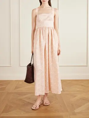Matteau Crossback Linen-blended Maxi Dress