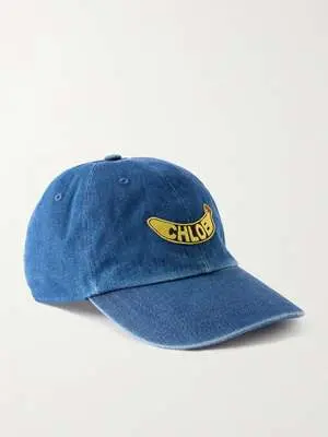 Chloé Chloé Denim Baseball Cap Dark Denim