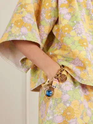 Chloé Gold-tone Enamel Charm Bracelet