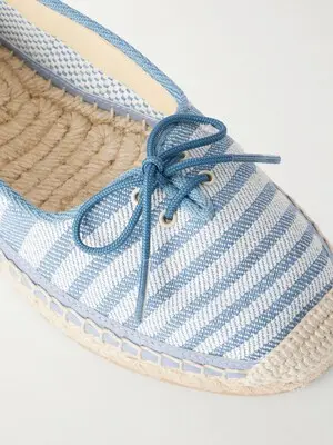Chloé Striped Espadrilles - Blue
