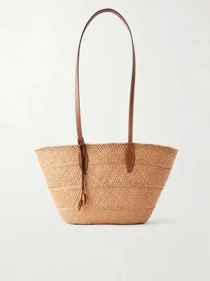 HUNTING SEASON Hunting Season Trapeze Basket Raffia Tote