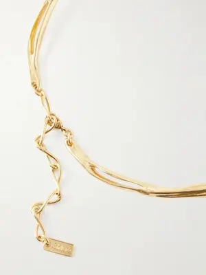 Chloé Tone And Resin Butterfly Necklace
