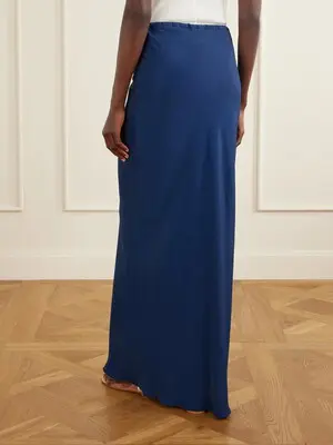 Bernadette Emily Satin Maxi Skirt With Beaded Detailing