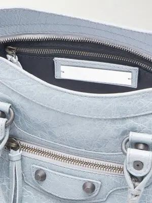 Balenciaga Le City Small Embellished Tote - Blue
