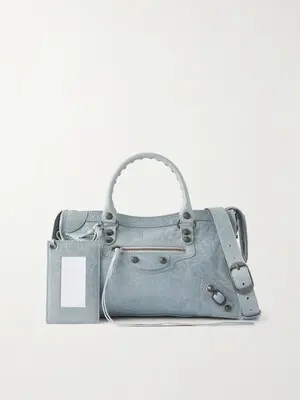 Balenciaga Le City Small Embellished Tote - Blue