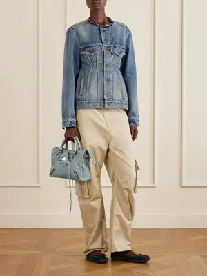 Balenciaga Le City Small Embellished Tote - Blue