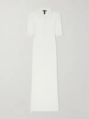 Kiki De Montparnasse Crocheted Silk Coverup - Neutrals