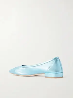 MARYAM NASSIR ZADEH Serafina Leather Ballet Flats - Blue