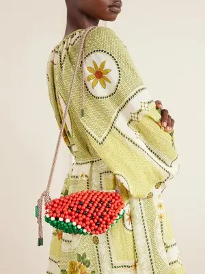 ALEMAIS Beaded Shoulder Bag