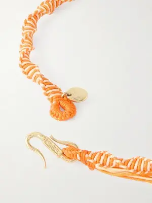 ALEMAIS Calypso Macrame And Pearl Charm Necklace - Multi