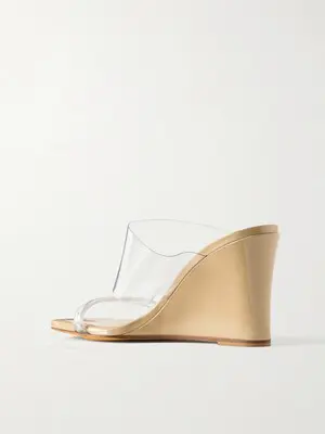 MARYAM NASSIR ZADEH Olympia Pvc Wedge Sandals - Brown