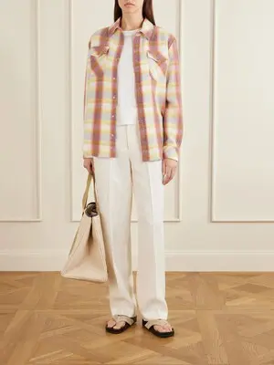 GOD’S TRUE CASHMERE Checked Cashmere Shirt