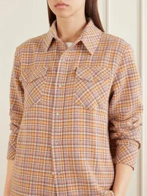 GOD’S TRUE CASHMERE God's True Cashmere Checked Cashmere Shirt