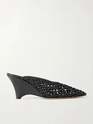 Le Monde Beryl Victoria Woven Leather Mules