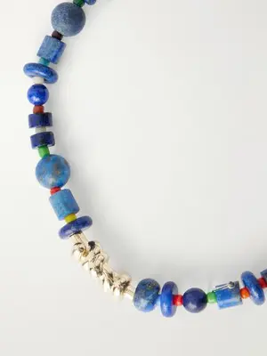 Luis Morais 14 Karat Gold And Lapis Lazuli Beaded Bracelet