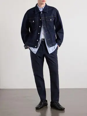 Nn07 Billie Straight-leg Seersucker Drawstring Trousers