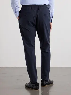 Nn07 Billie Straight-leg Seersucker Drawstring Trousers