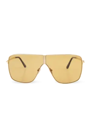 TOM FORD Oversized Rectangle Sunglasses - Gold