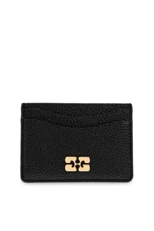 GANNI Eco Leather Card Holder - Black