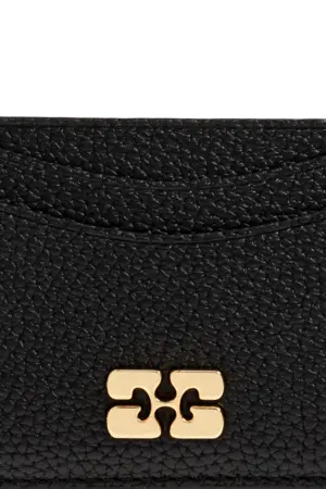 GANNI Eco Leather Card Holder - Black