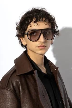TOM FORD Oversized Full Rim Acetate Sunglasses With Metal Elements
