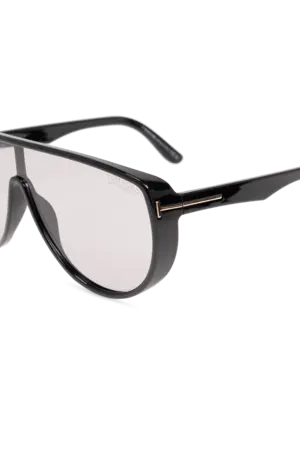 TOM FORD Oversized Full Rim Acetate Sunglasses With Metal Elements