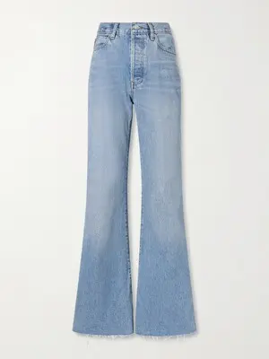 FRAME The Lax High-rise Flared Jeans - Blue