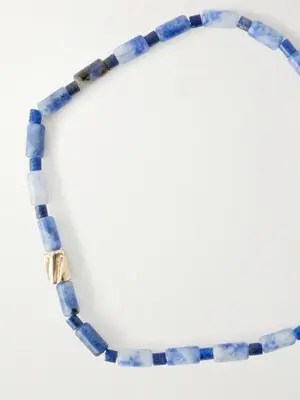 Luis Morais 14 Karat Gold Glass Beaded Bracelet