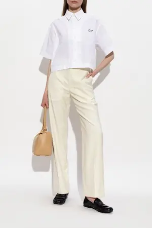 Kenzo Wool Pleated Trousers