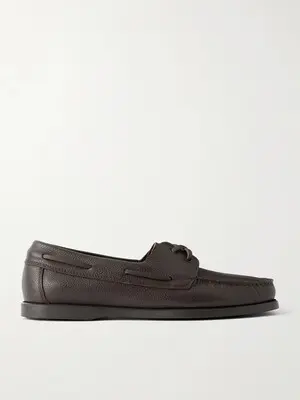 MORJAS Full-grain Leather Boat Shoes
