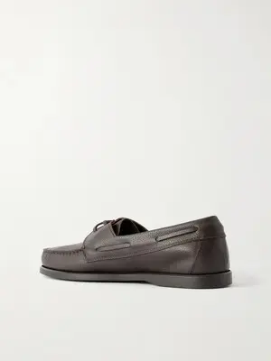 MORJAS Full-grain Leather Boat Shoes