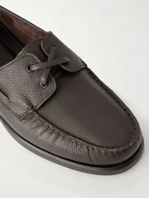 MORJAS Full-grain Leather Boat Shoes