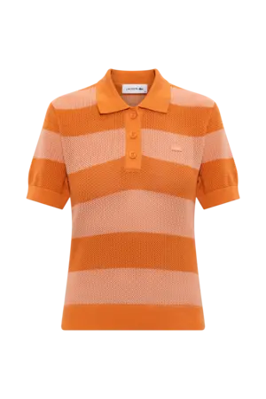 Lacoste Striped Pattern Polo Shirt