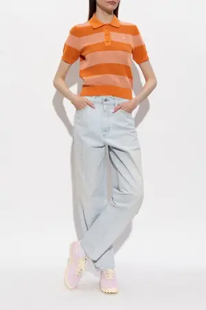 Lacoste Striped Pattern Polo Shirt